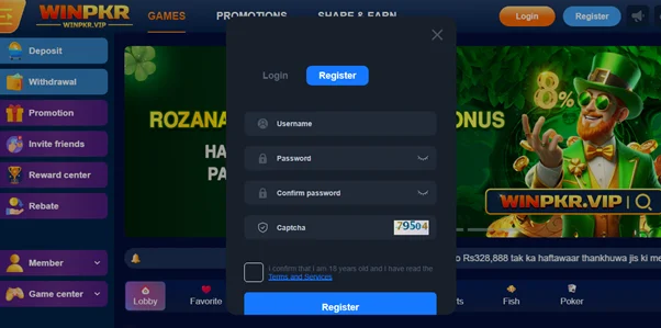 WinPKR VIP Login and Registration – Sign Up in Pakistan Today